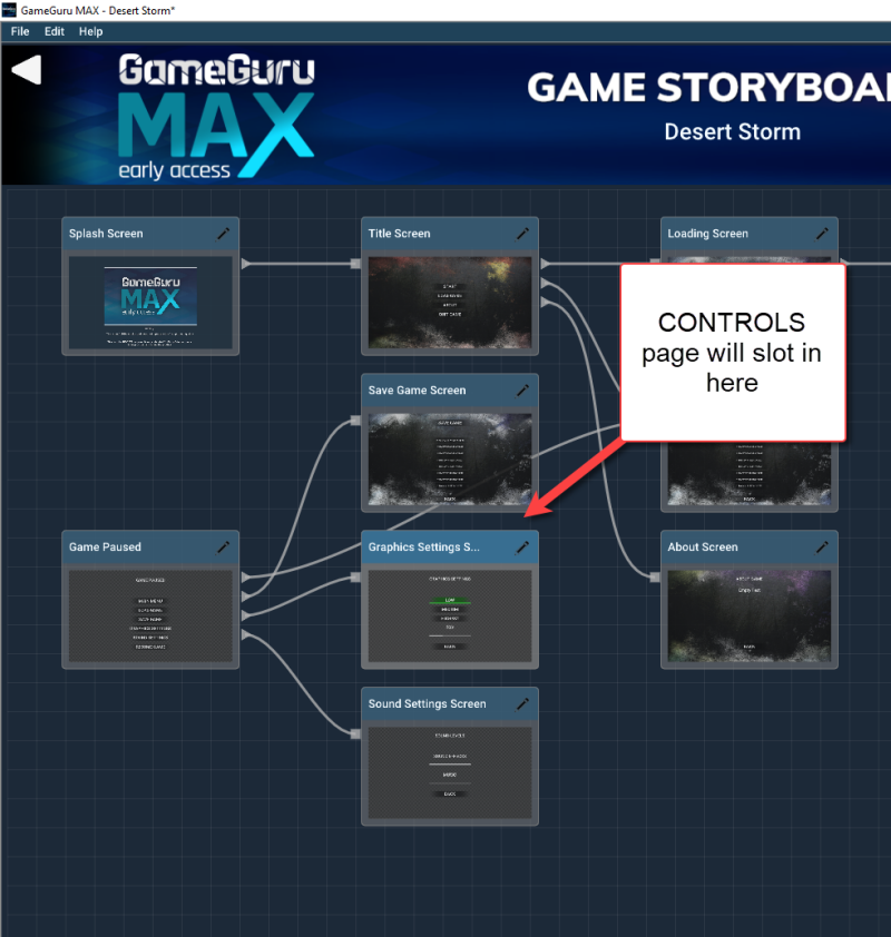 Storyboard: NEW Controls section · Issue #2395 · TheGameCreators/GameGuruRepo · GitHub