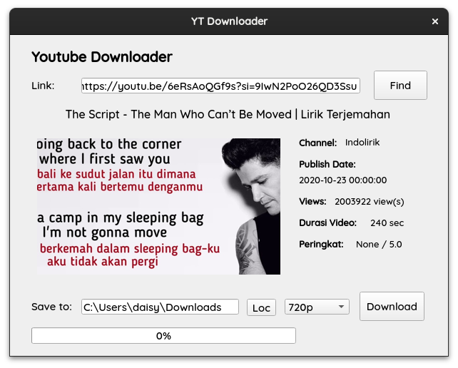GitHub - Daisyorscry/UAS_PBE: Deskripsi Aplikasi Downloader Video YouTube menggunakan PyQt5
