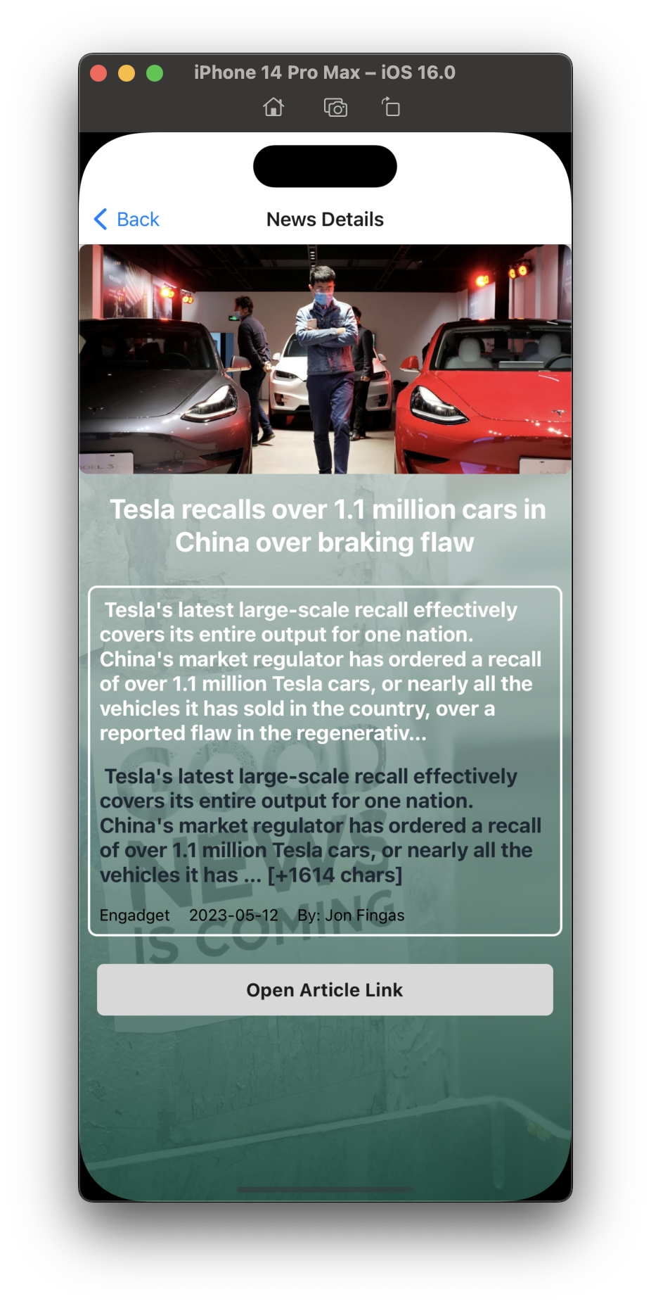 GitHub - esraaMaged/NewsFeed: simple Reactnative app with typescript that fetches and displays ...