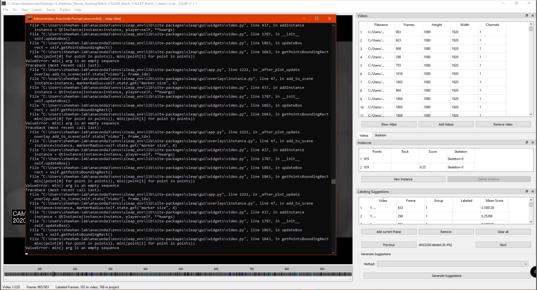 Failed To Convert Object Of Type · Issue 500 · Talmolab Sleap · Github