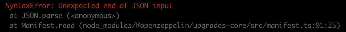 Hardhat Deployproxy Syntaxerror Unexpected End Of Json Input · Issue 393 · Openzeppelin