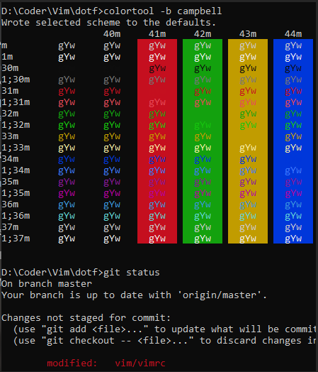 Colortool is not working · Issue #812 · microsoft/terminal · GitHub