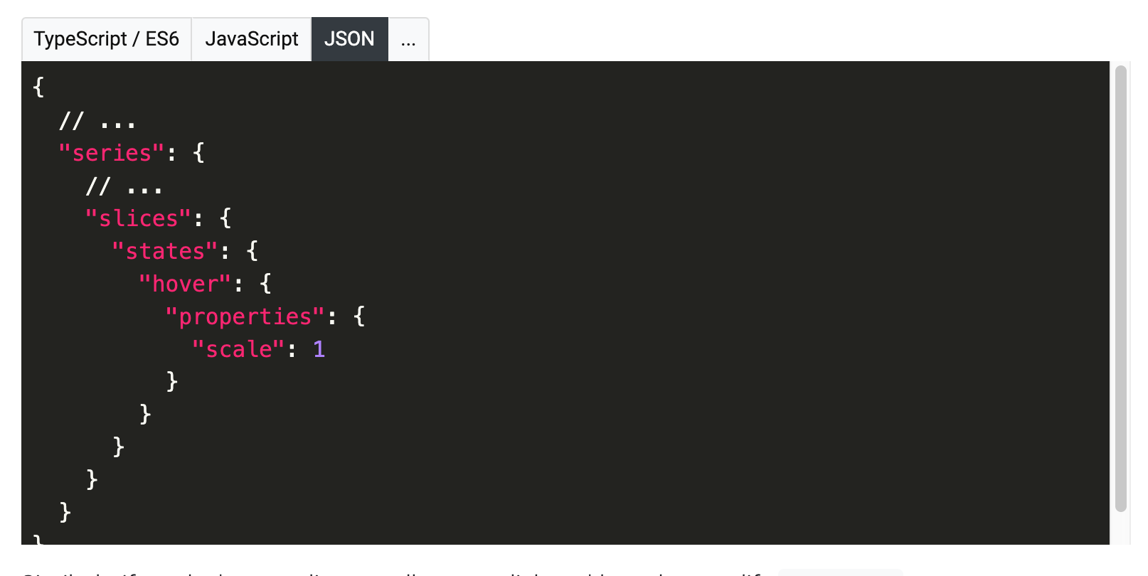 How to prevent pull out effect when clicking on pie chart slice using JSON config ? · Issue ...