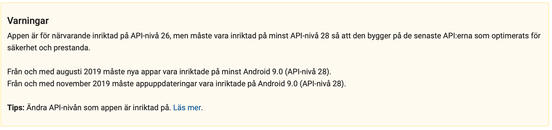 Upgrade to Android Api 28 · Issue #205 · careerfairsystems/arkad-app · GitHub