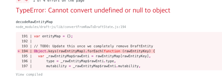 convertFromRaw not working as expected · Issue #1809 · facebookarchive/draft-js · GitHub