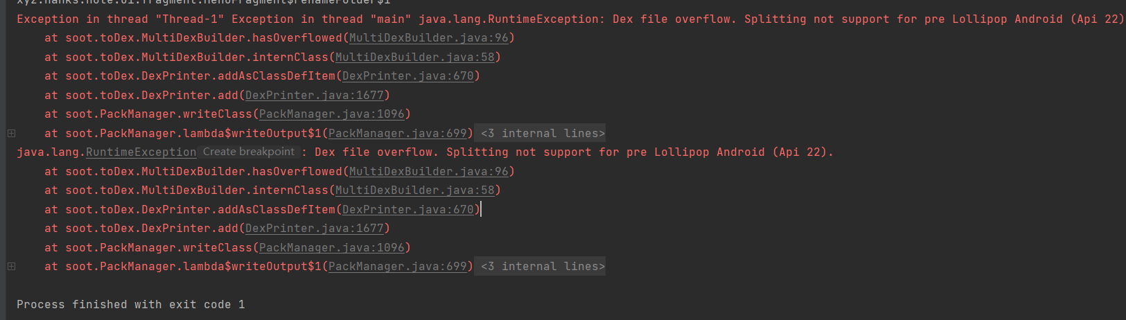 Soot Cannot Instrument Multidex Android app · Issue #1726 · soot-oss/soot · GitHub