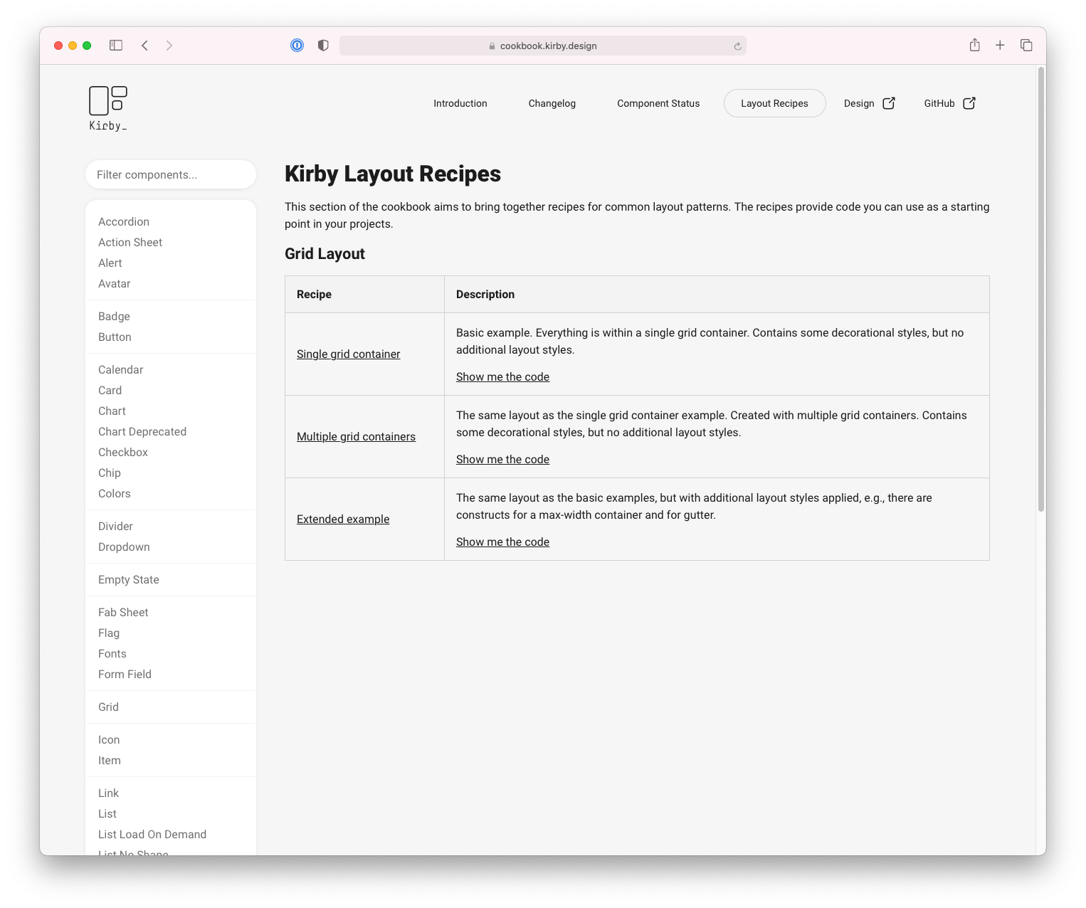 Epic Grid System Best Practice On Cookbook · Issue 1521 · Kirbydesigndesignsystem · Github 