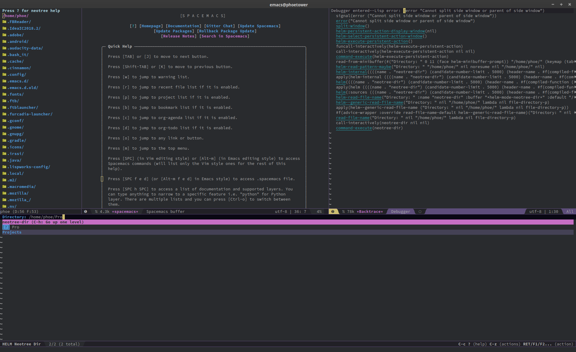 Autocomplete is broken when trying to switch to new folder in neotree ...