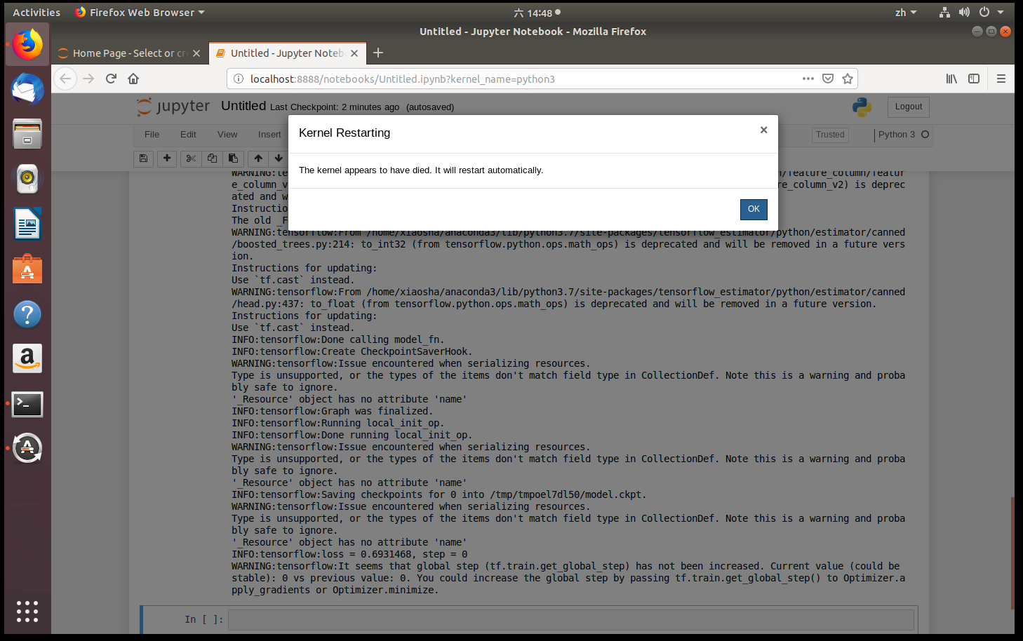 An strange error about `tf.estimator.BoostedTreesClassifier` · Issue #34118 · tensorflow ...