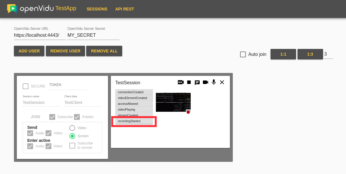 Can't record screen share in openvidu 2.0 · Issue #51 · OpenVidu/openvidu · GitHub