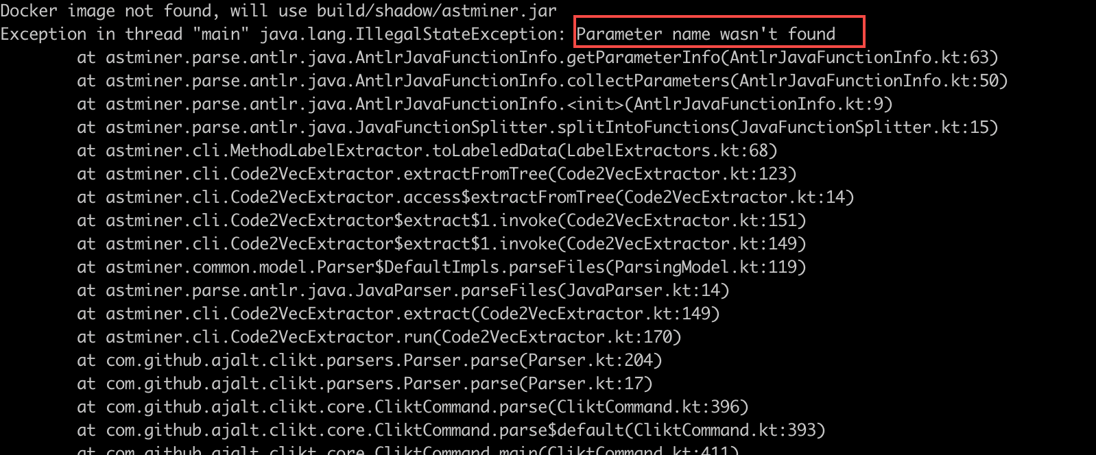 Method is not split by "|" in released-0.6 version. · Issue #156 · JetBrains-Research/astminer ...