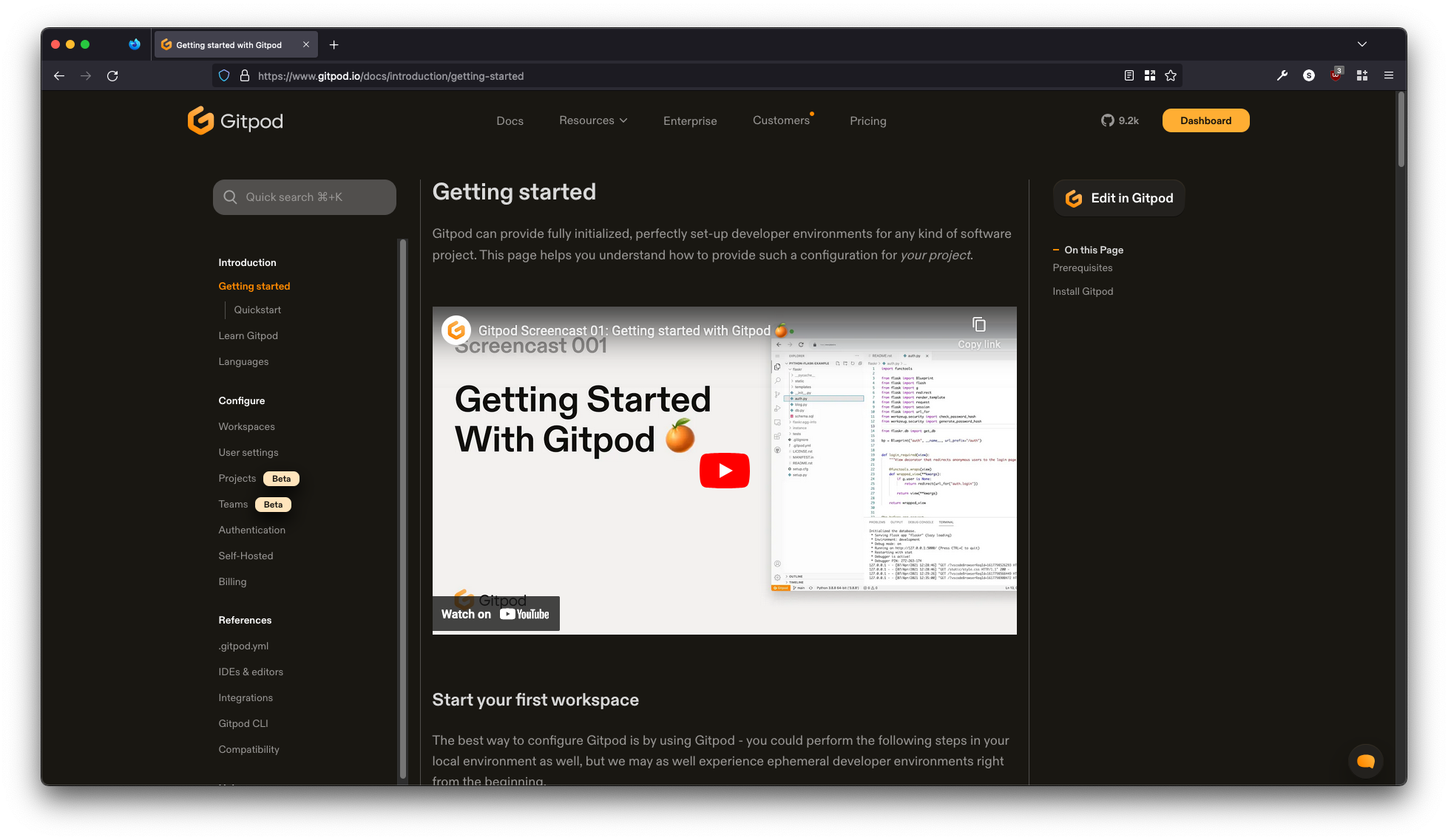 Feedback Issue: Docs Navigation Restructure · Issue #13430 · gitpod-io/gitpod · GitHub