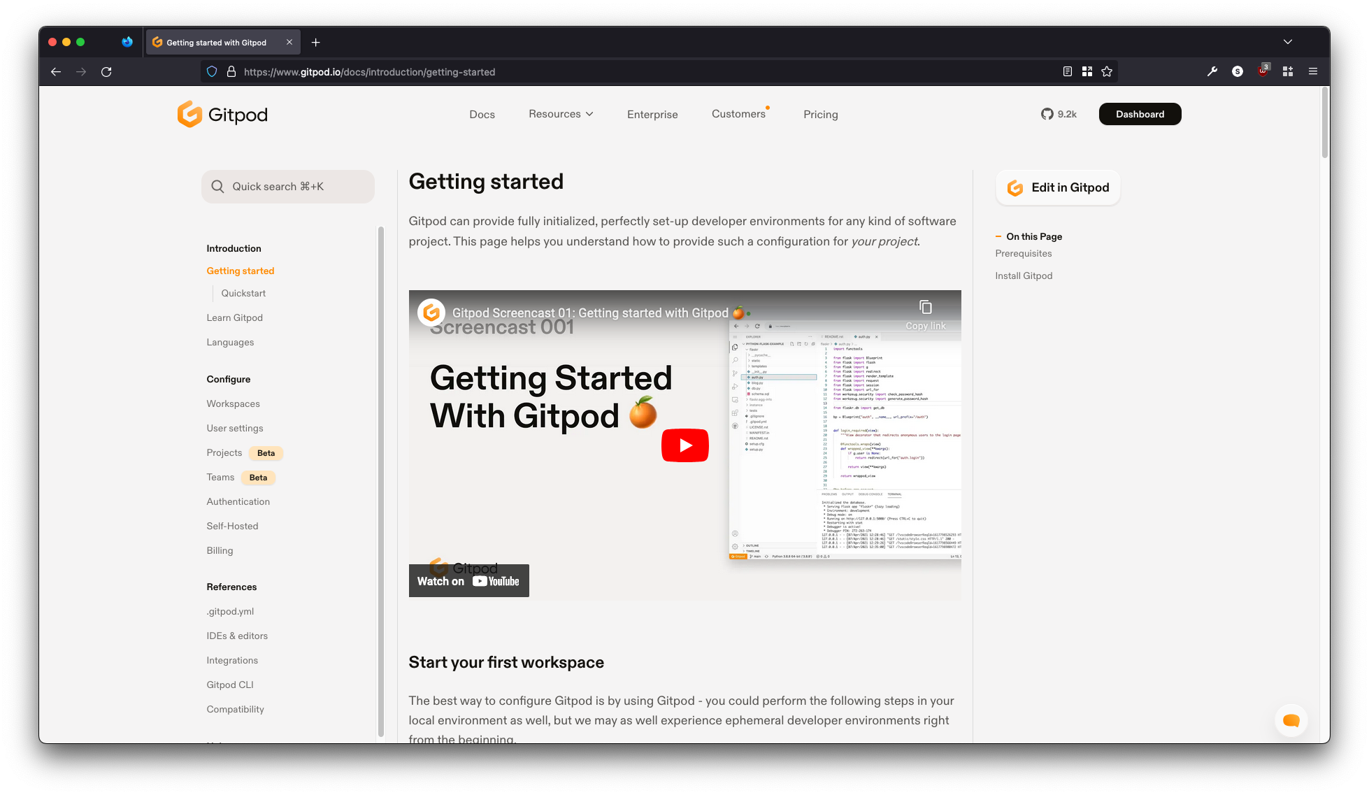 Feedback Issue Docs Navigation Restructure · Issue 13430 · Gitpod Iogitpod · Github