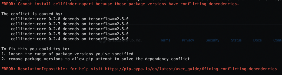 Need to work out how to install for local development on M1 · Issue #35 · brainglobe/cellfinder ...