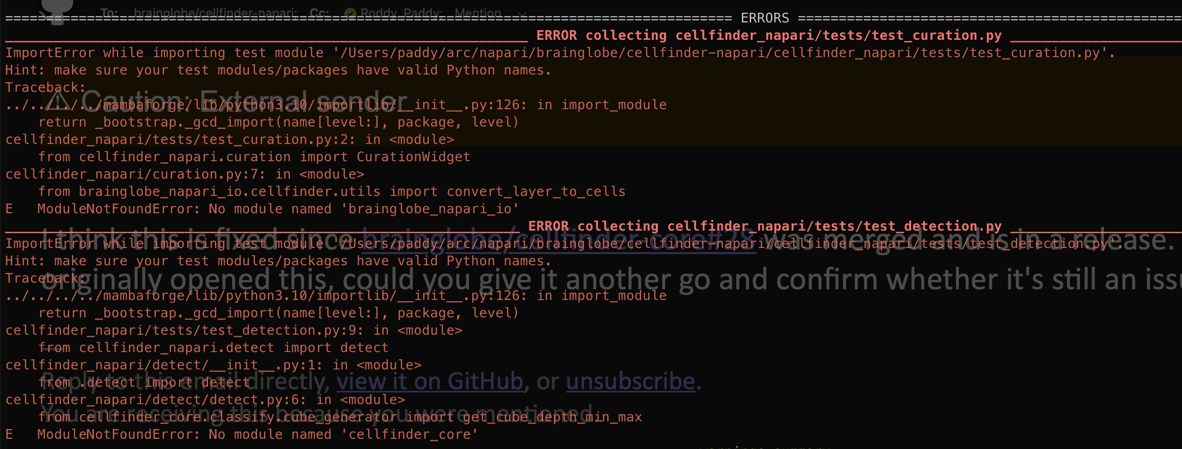 Need to work out how to install for local development on M1 · Issue #35 · brainglobe/cellfinder ...