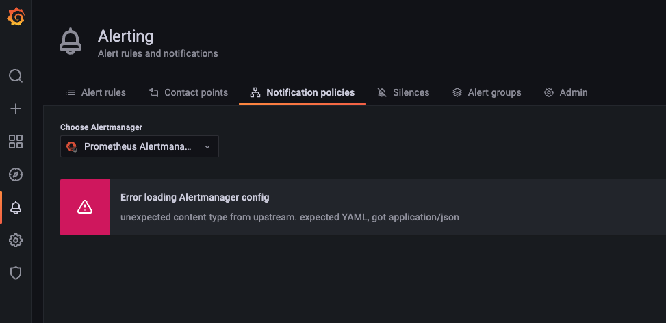 Datasource Of Type Alertmanager Showing Errors · Issue 50648 · Grafanagrafana · Github