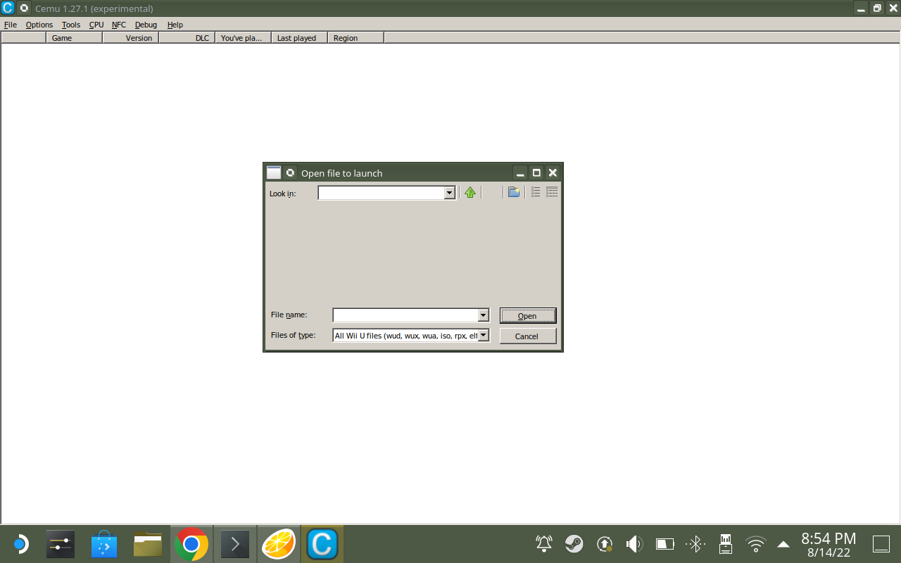 Cemu - wine: RLIMIT_NICE is