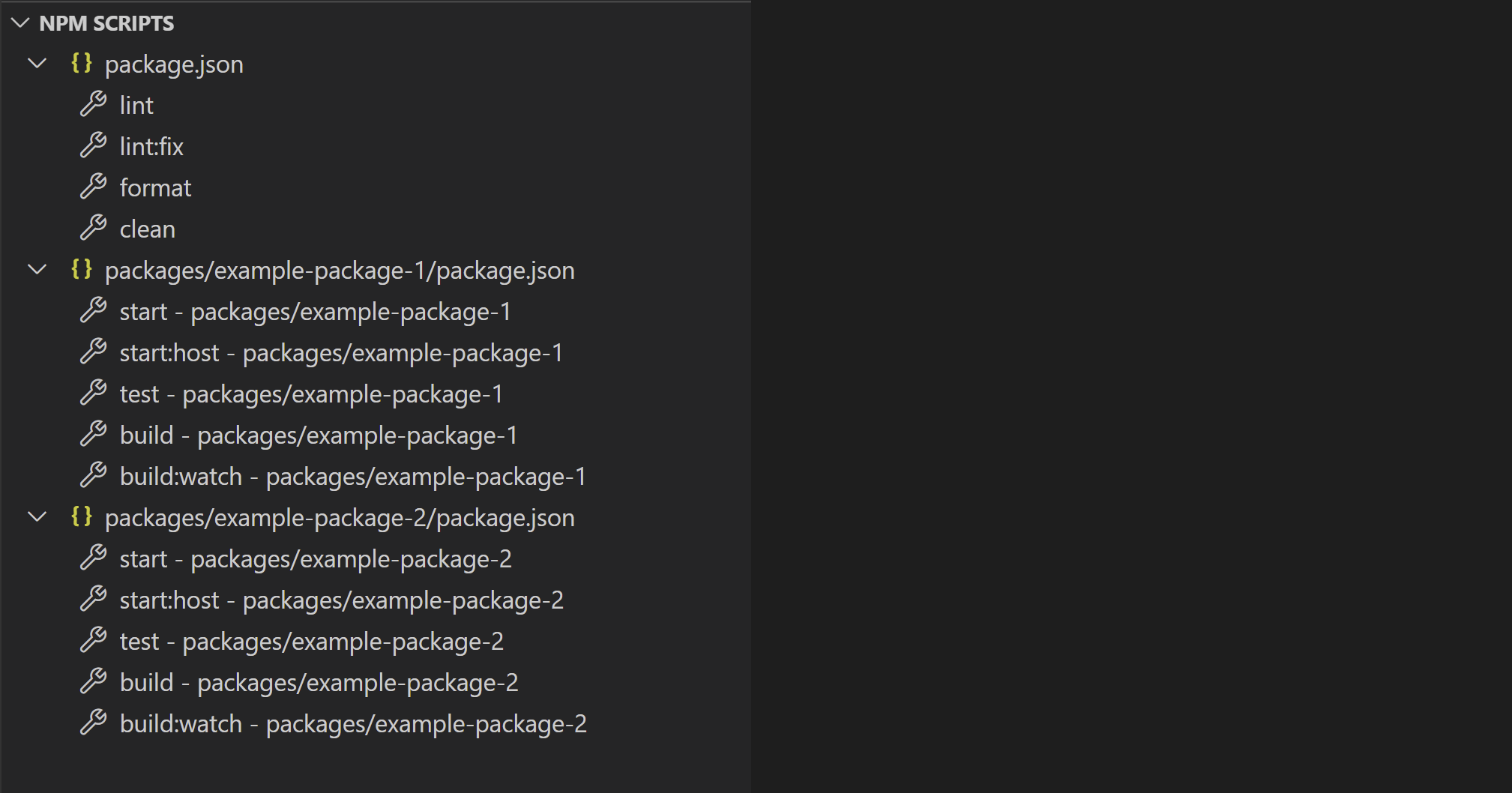 Improve tree node styles in NPM Scripts pane · Issue #123091 · microsoft/vscode · GitHub