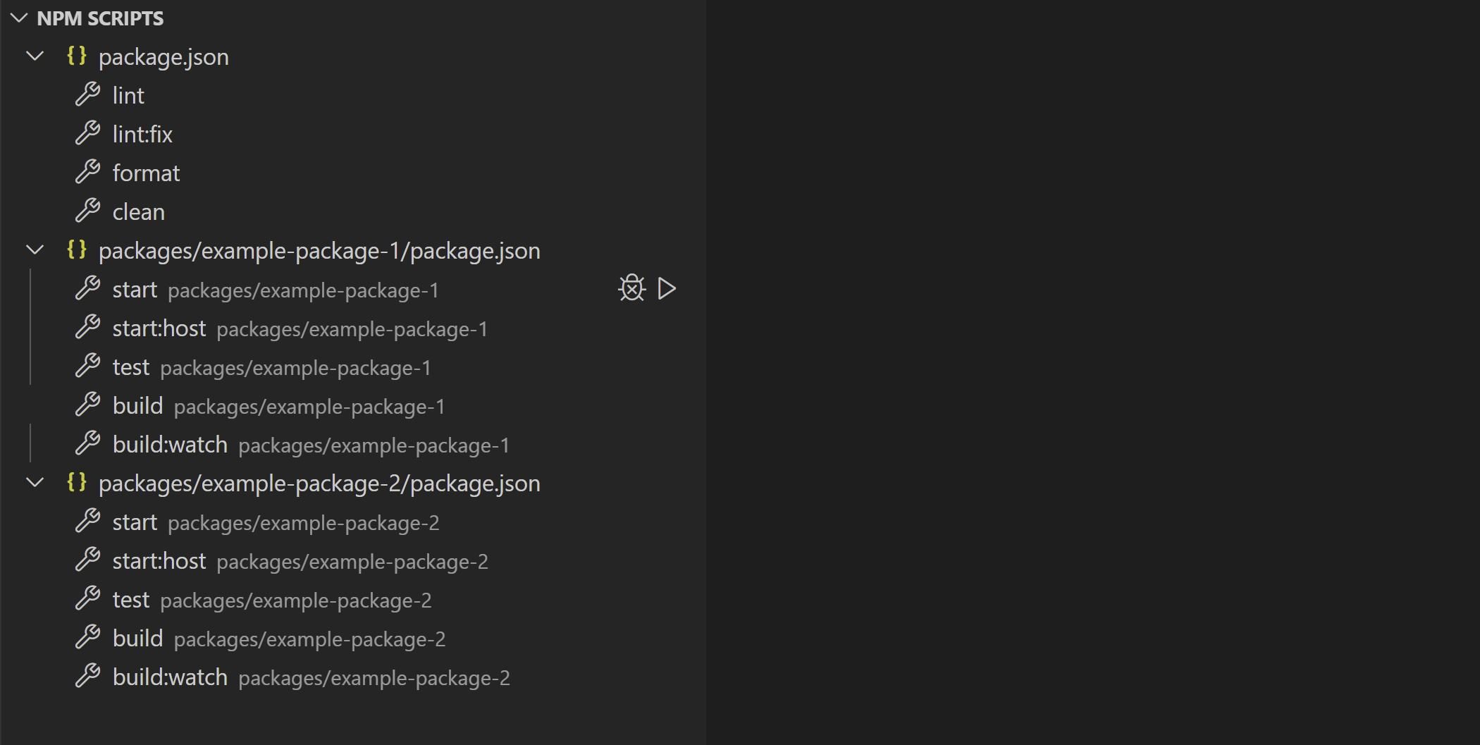 Improve tree node styles in NPM Scripts pane · Issue #123091 · microsoft/vscode · GitHub