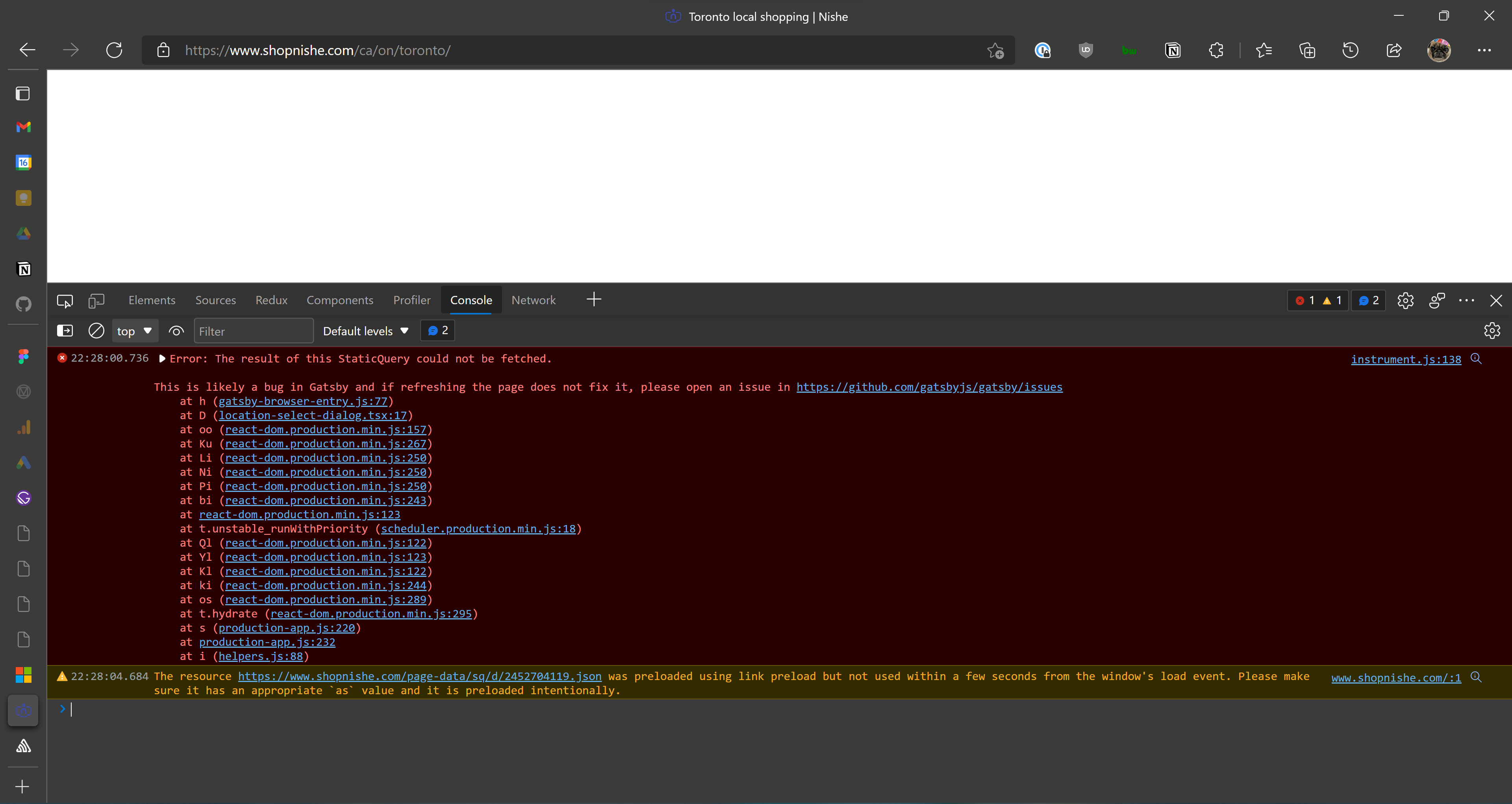 Catch and handle "The result of this StaticQuery could not be fetched" · Issue #33956 · gatsbyjs ...