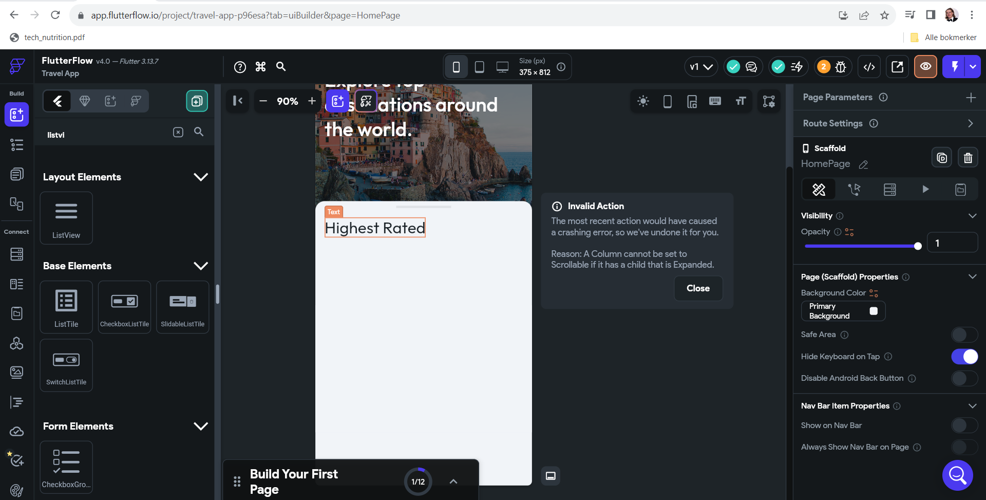 Bug in build your first page tutorial step 1/12 · Issue #1832 ... Bug in build your first page tutorial step 1/12 · Issue #1832 ...