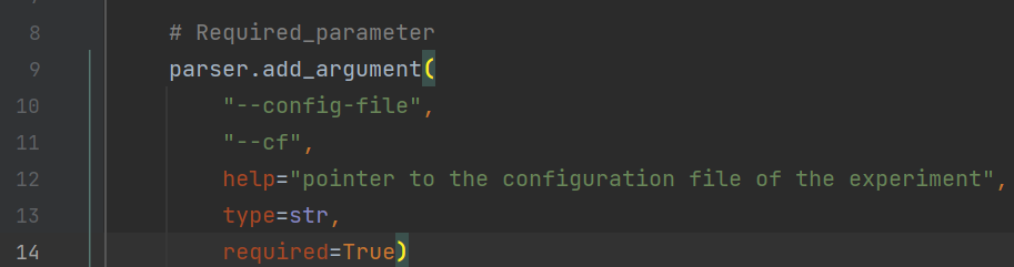 The argument in bing_bert\utils.py was "--config-file", shouldn't it be ...
