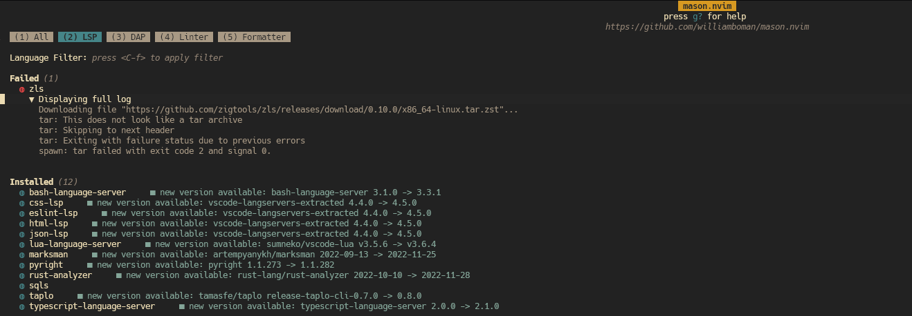 Failed to install zls · Issue #721 · mason-org/mason.nvim · GitHub