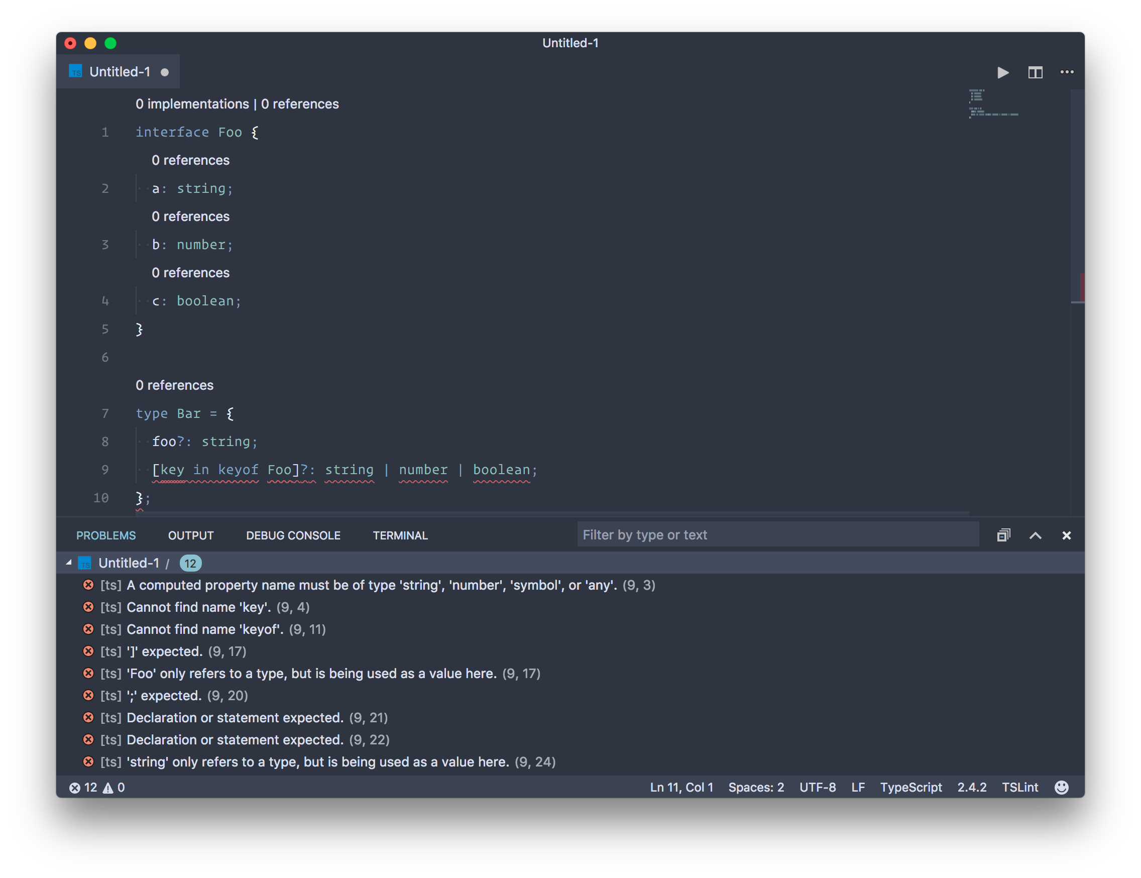 Something Wrong With `keyof` Field And Classic Field In A Type · Issue 17519 · Microsoft