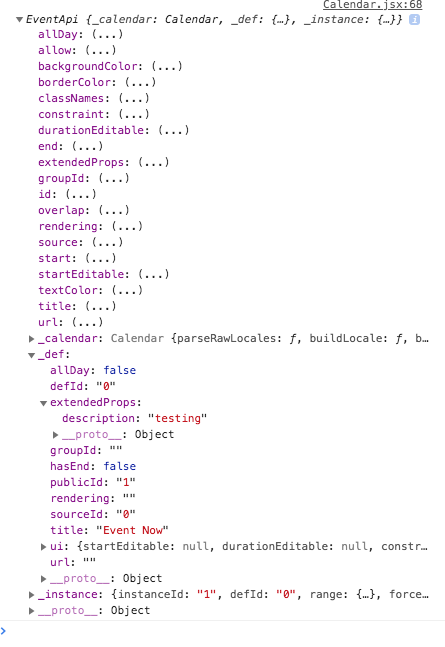Extra data gets removed from event object · Issue #16 · fullcalendar/fullcalendar-react · GitHub
