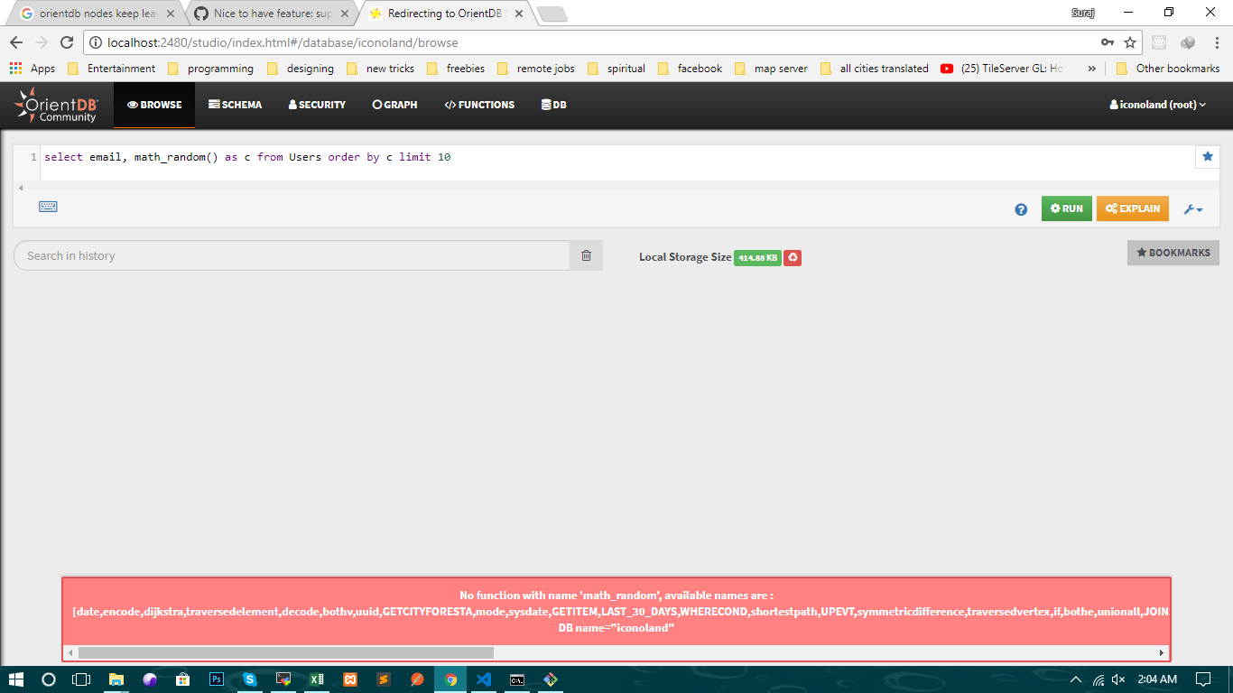 Nice to have feature: support RAND() function · Issue #1946 · orientechnologies/orientdb · GitHub
