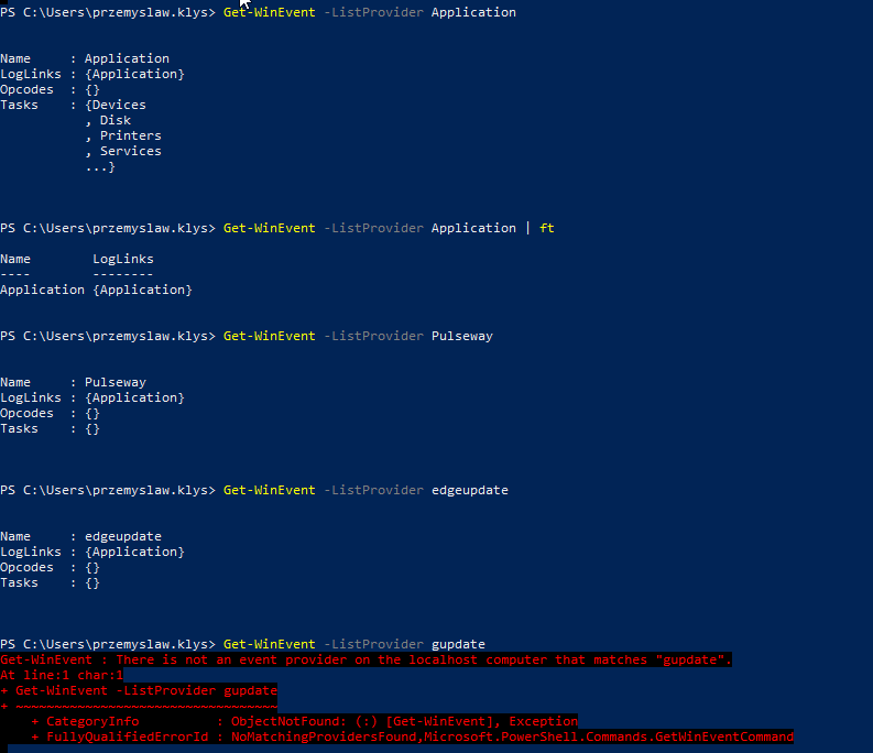 Google chrome events not found when searching via ProviderName · Issue #14 · EvotecIT ...