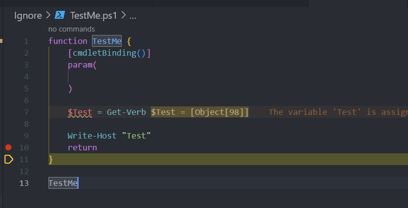 Breakpoint on return doesn't behave properly · Issue #3896 · PowerShell/vscode-powershell · GitHub