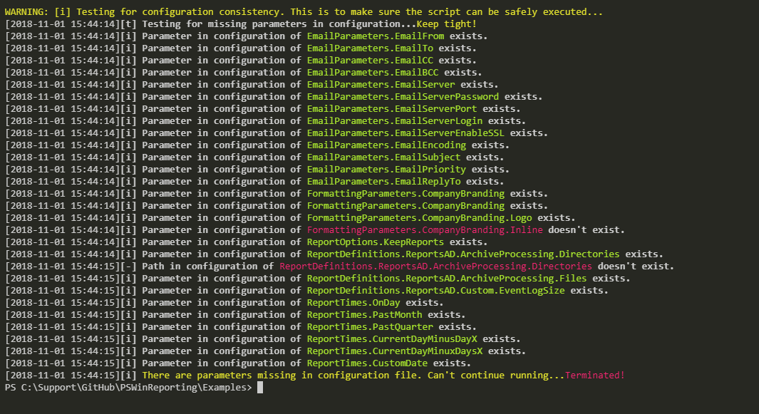 Improve verification of all fields from configuration · Issue #16 · EvotecIT/PSWinReporting · GitHub