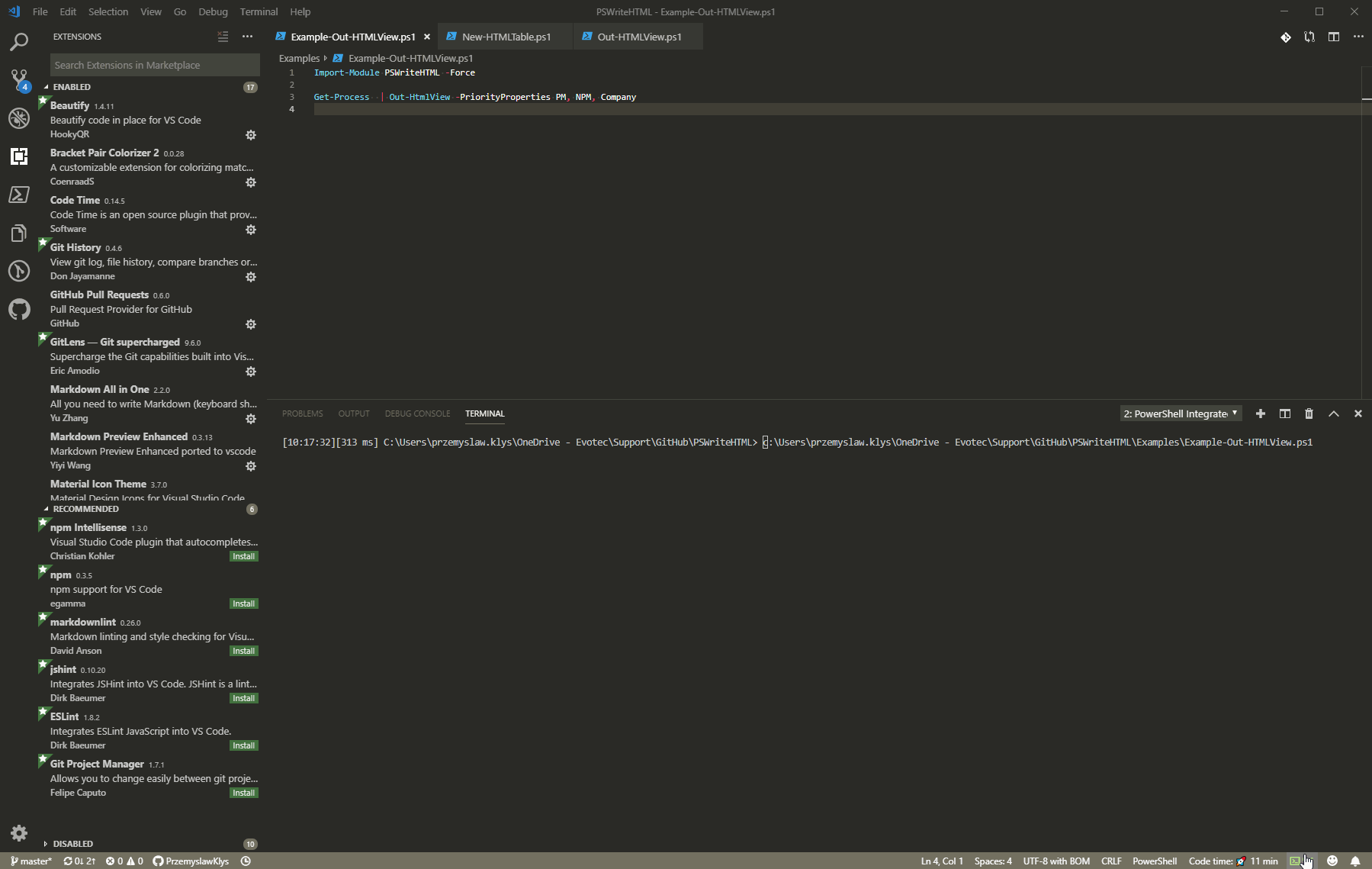 No PowerShell is running in progress on Preview 2.0.2 · Issue #1877 ...