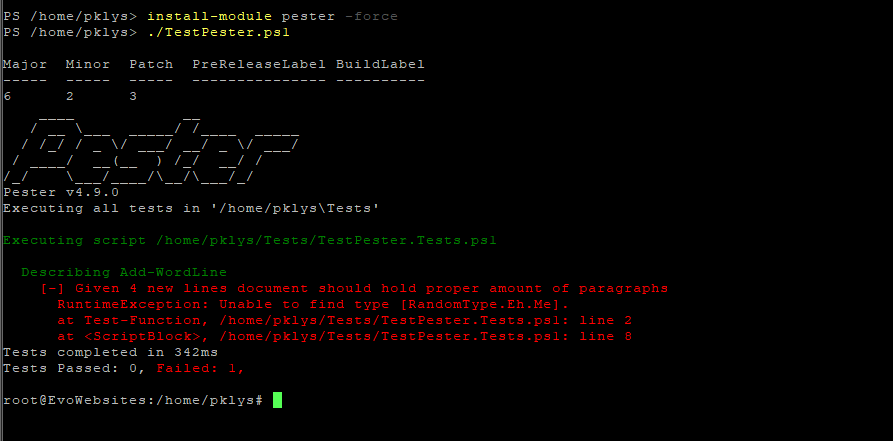 When type is unknown pester doesn't report this as a failure. · Issue #1427 · pester/Pester · GitHub