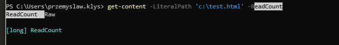 Some parameters are not provided if : is inside the string for at least LiteralPath, Path ...