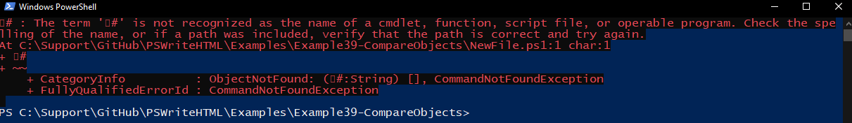 Files encoding utf8bom breaks PowerShell scripts on newly created files ...