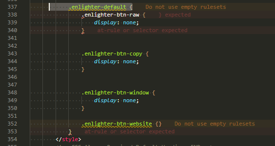Consider adding configuration for buttons? · Issue #136 · EnlighterJS/EnlighterJS · GitHub