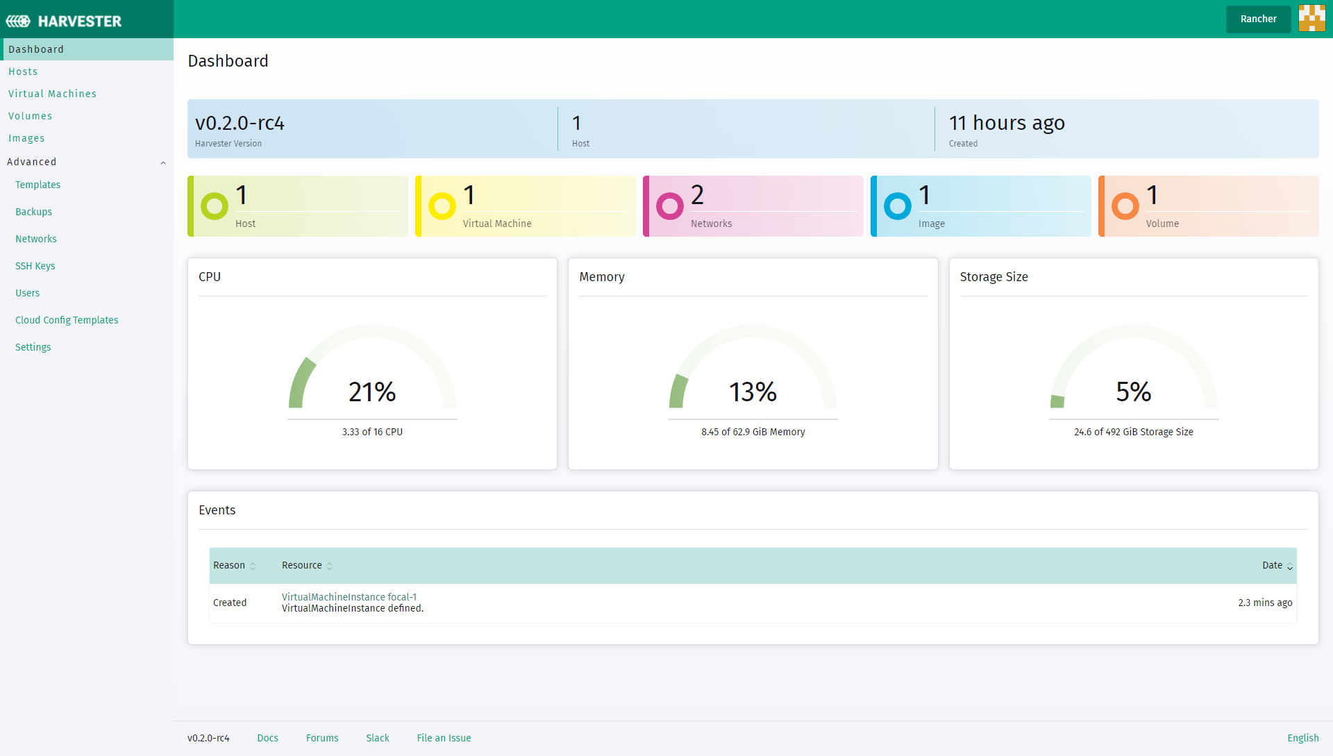 [BUG] Inconsistent display for `Host` and `Node` · Issue #769 · harvester/harvester · GitHub