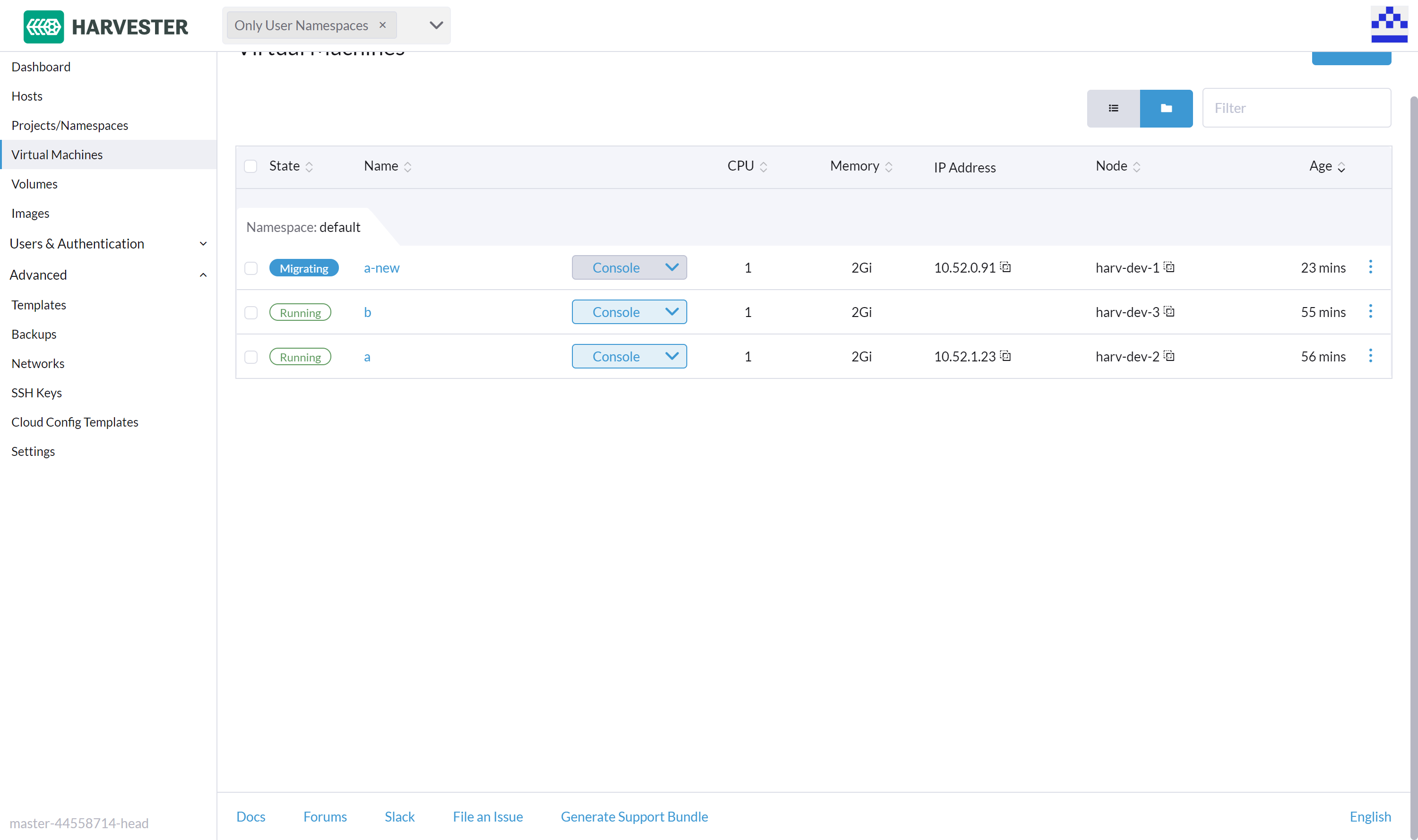 [BUG] Unable to migrate `restore-new` vm twice · Issue #1086 · harvester/harvester · GitHub