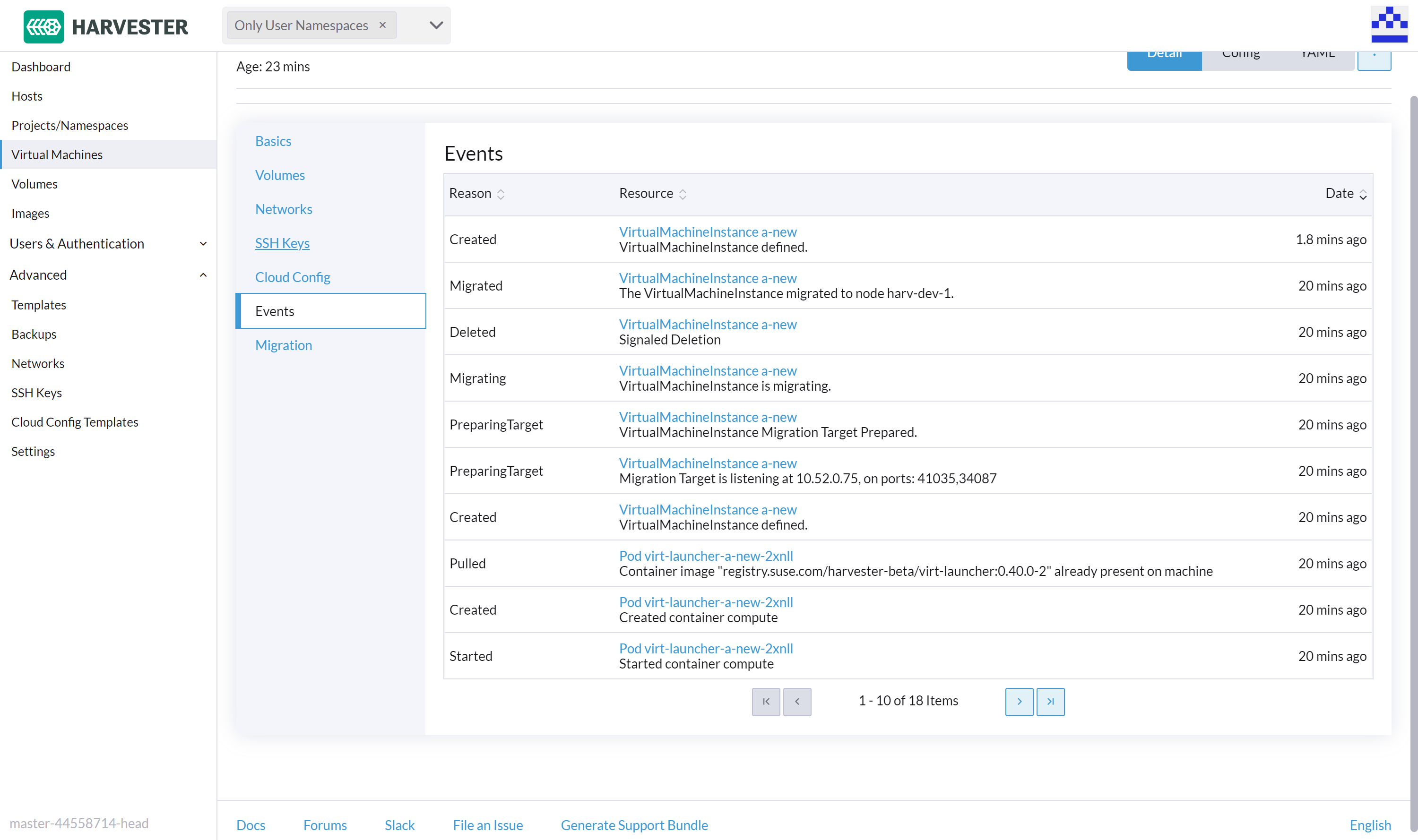 [BUG] Unable to migrate `restore-new` vm twice · Issue #1086 · harvester/harvester · GitHub