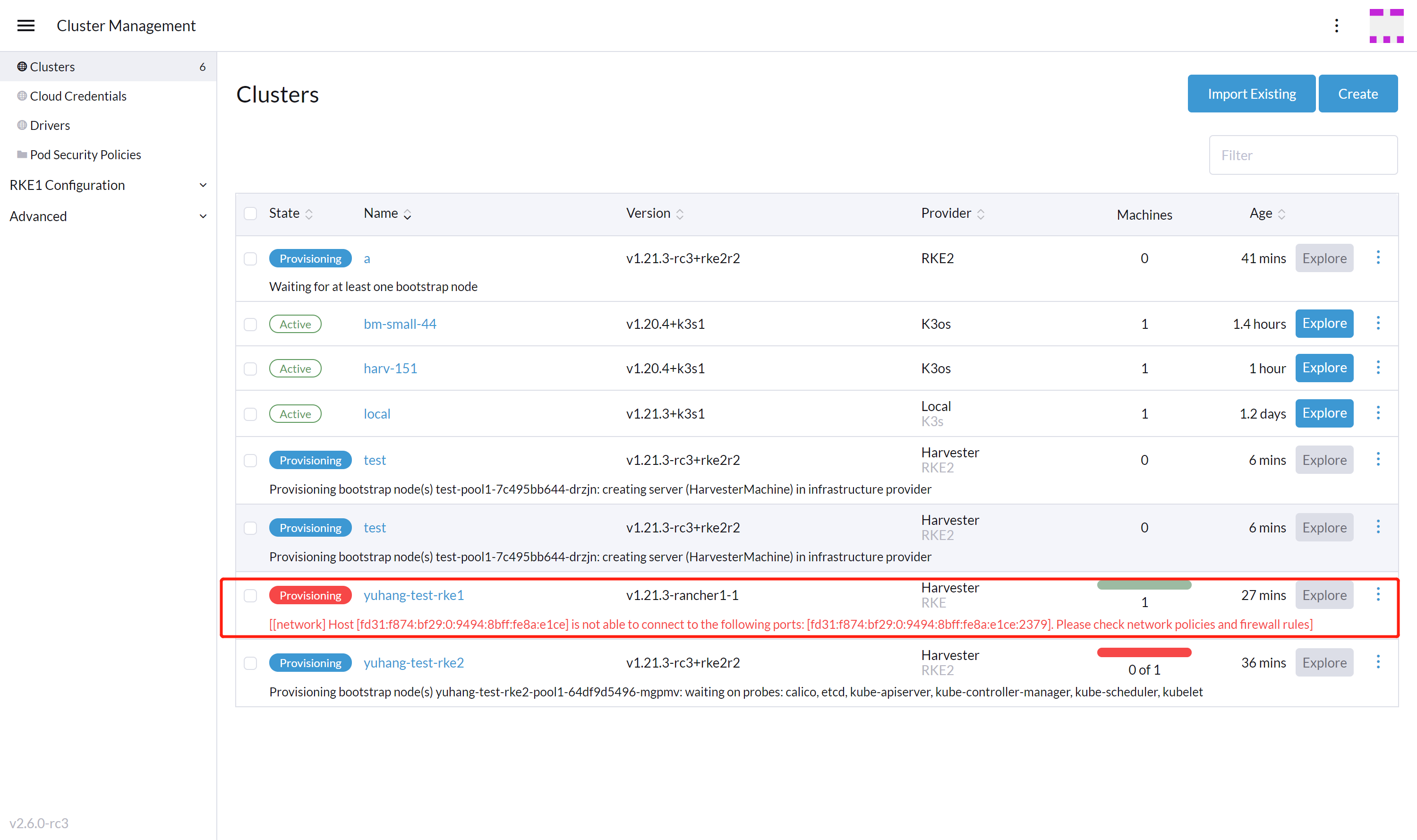 [BUG] create rke1 cluster failed because of node driver get ipv6 ip · Issue #1097 · harvester ...