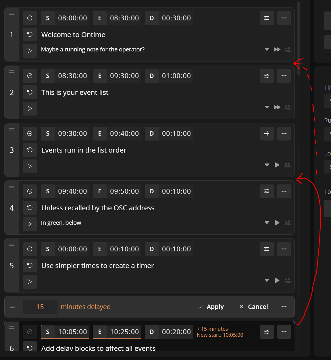 UI improvement: "Follow loaded event" should keep events centered · Issue #332 · cpvalente ...