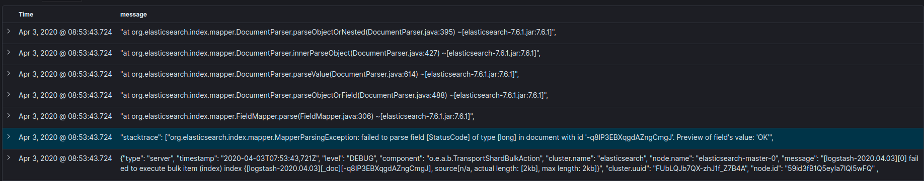 escaped message and multiline stacktrace from elasticsearch are not parsed · Issue #2931 ...