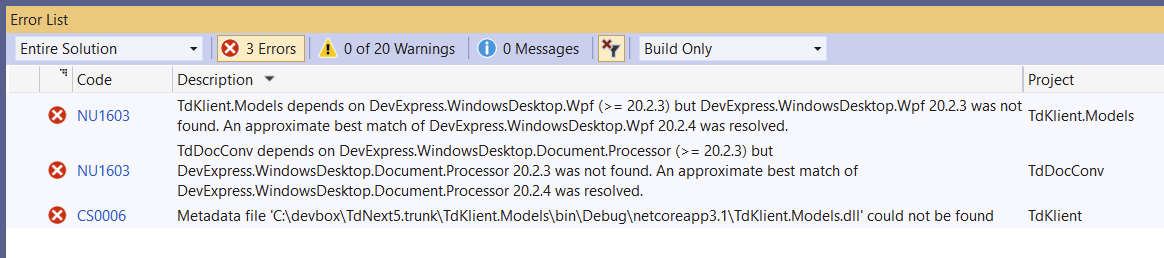 Updating library versions in fsproj (outside of VS?) cause NU1603 · Issue #10767 · dotnet/fsharp ...