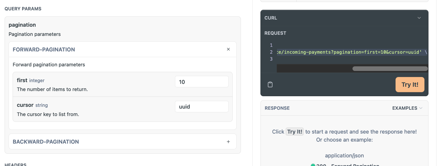 Update pagination param in the API guide · Issue #227 · interledger/open-payments · GitHub