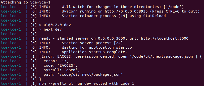 Permission denied when trying to enter the container · Issue #42 · oughtinc/ice · GitHub