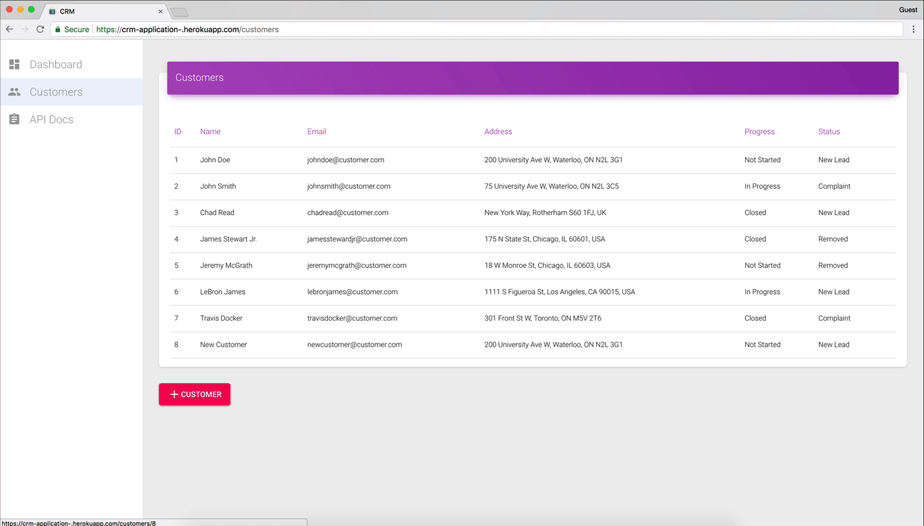 GitHub - Vu-John/crm-application: Live Version: