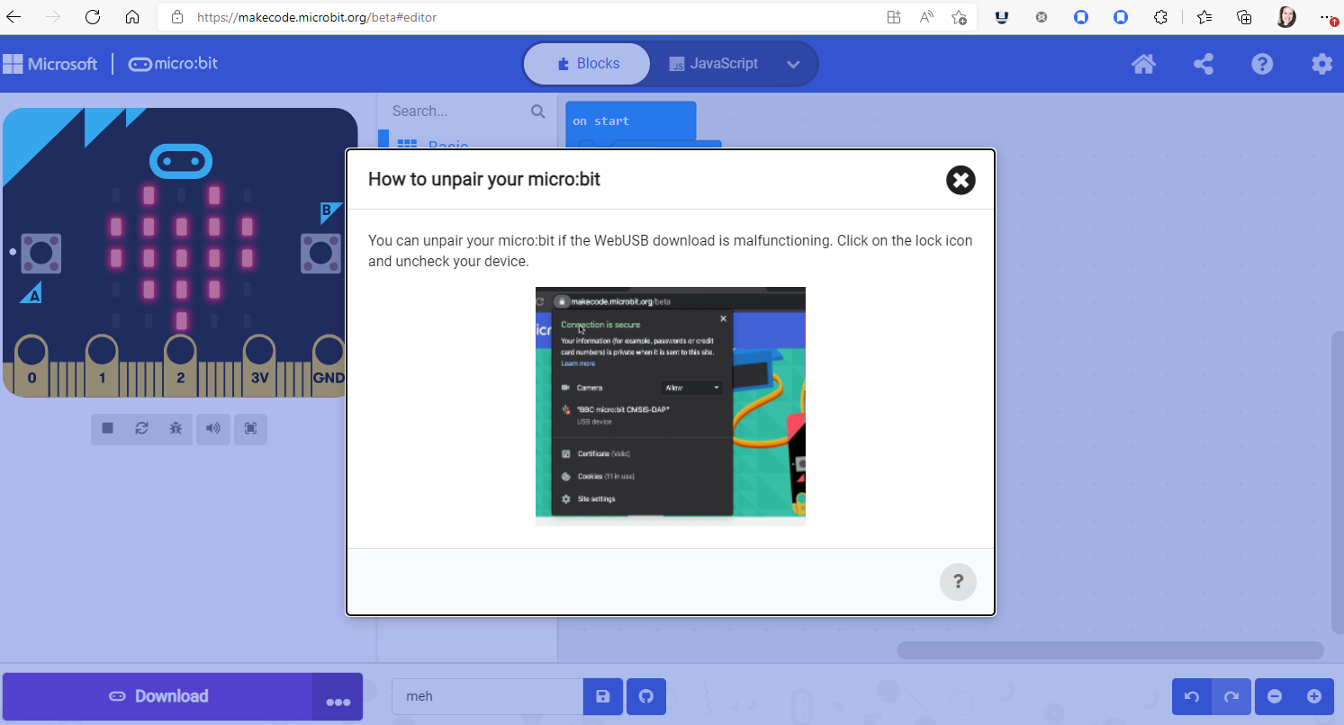 image missing in unpair dialog · Issue #4611 · microsoft/pxt-microbit · GitHub