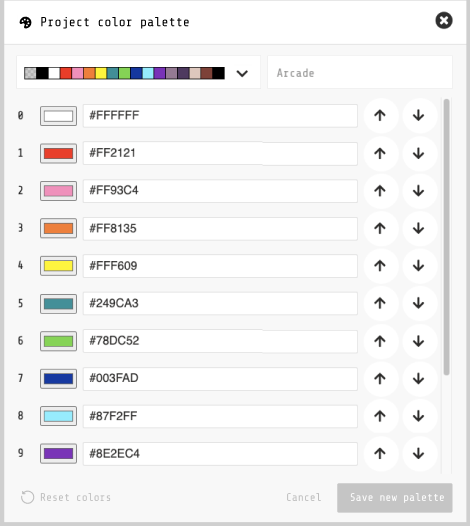 Color Palette Update Ui · Issue 5485 · Microsoftpxt Arcade · Github